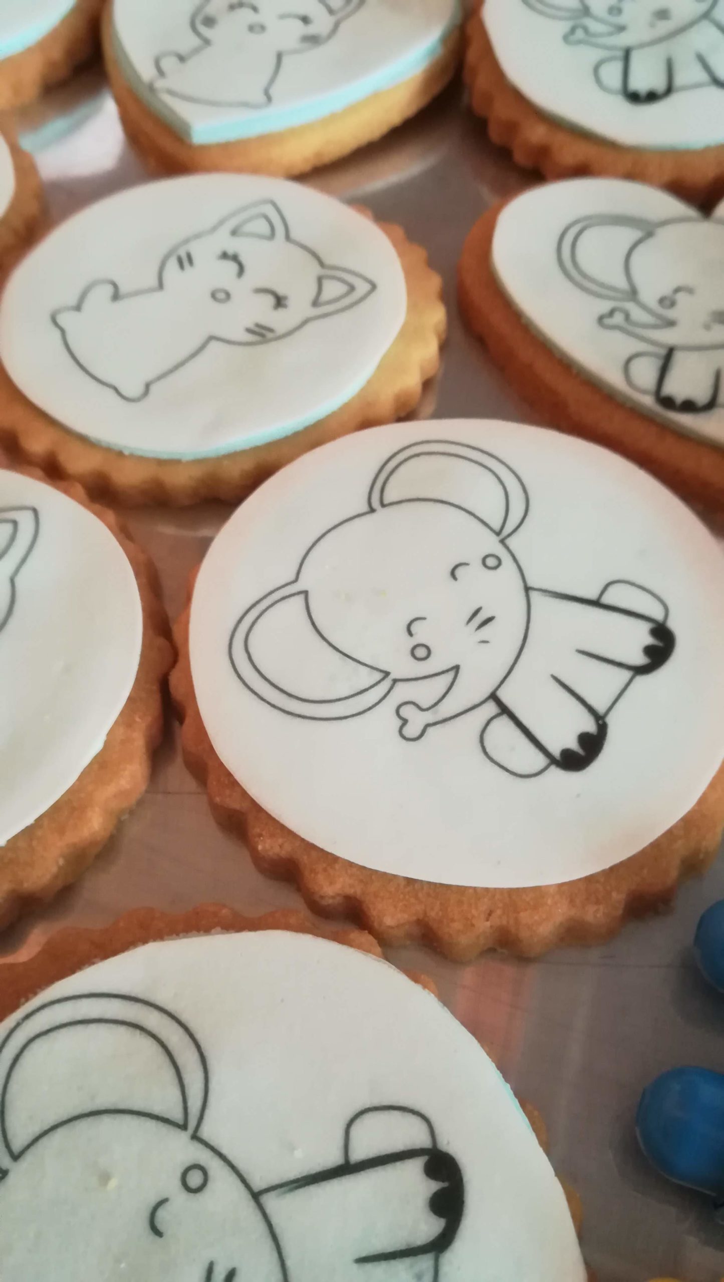 Biscuit à colorier pour animer un goûter d'anniversaire, un baptême...